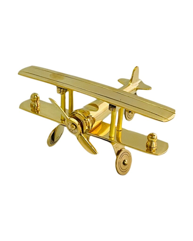 Brass Antique Aeroplan Design- Home Decoration Items - Vintage Crafts