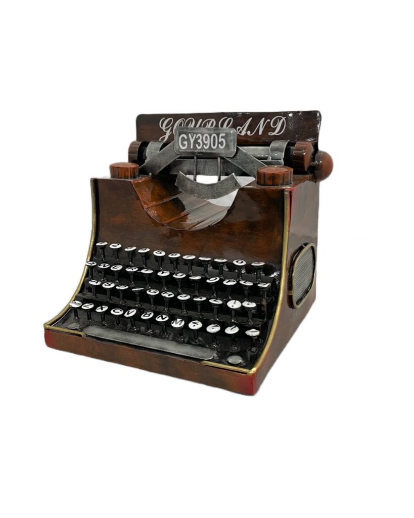 Vintage Metal Typewriter Showpiece - Vintage Crafts